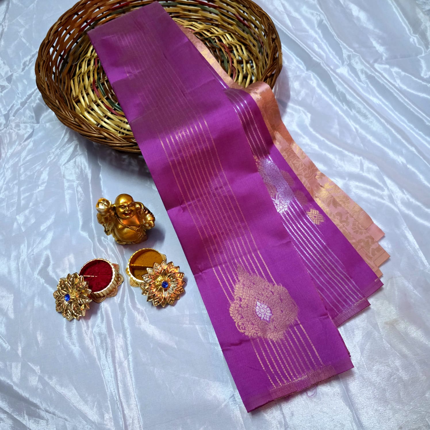 Borderless Vairaoosi Soft Silk Saree – prabhatex